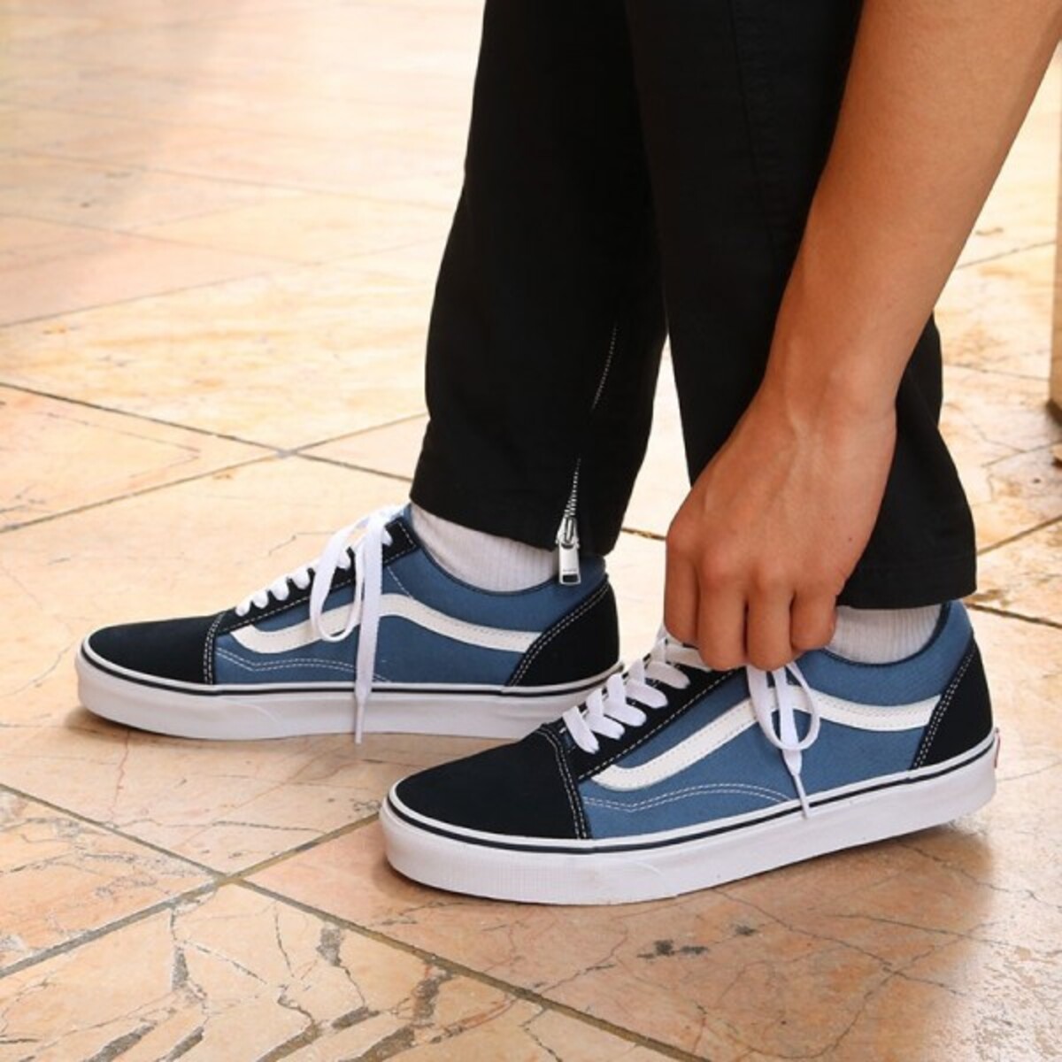 CALZADO VANS OLD SKOOL AZUL/CELESTE MASC N 338 Cod:VN000D3HNVY - Vans ...