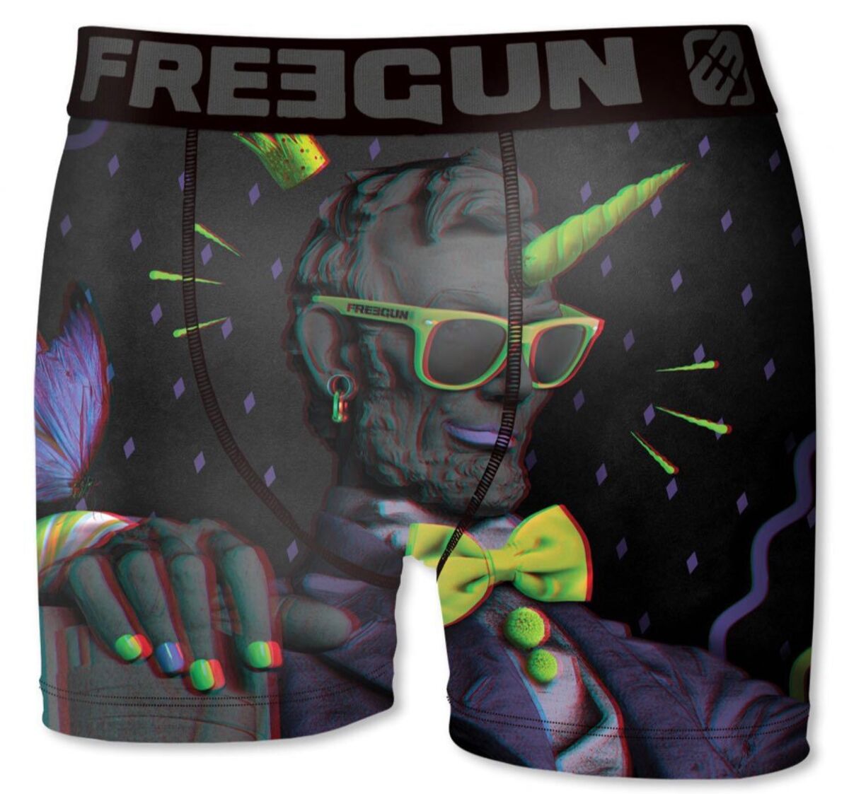 BOXER FREEGUN NEGRO LILA VERDE 3D FGP34/1/BM/ABE - FREEGUN - New York ...