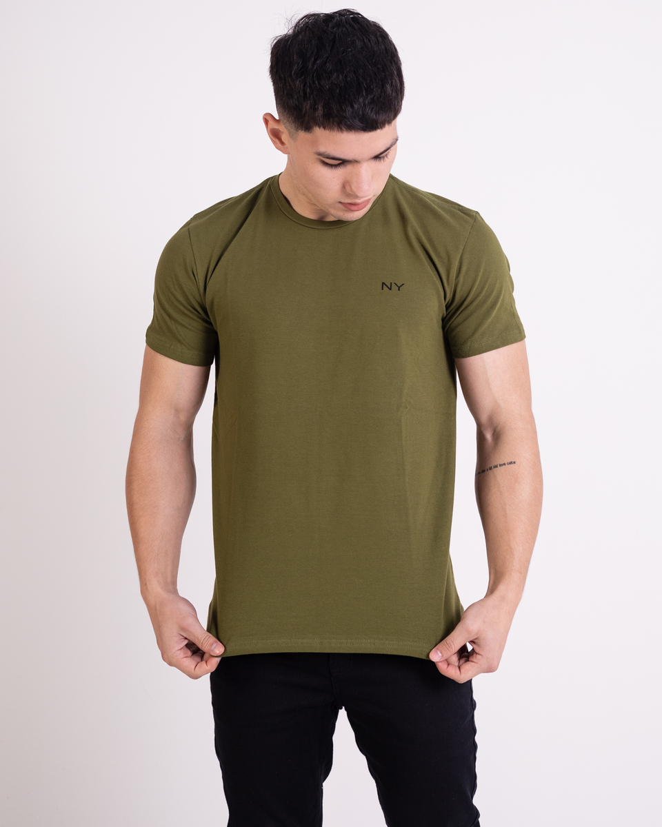 REMERA NY BASICA VERDE MUSGO MASC 239NYB04vemg - New York - New York ...