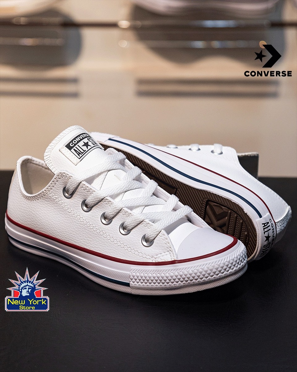 CALZADO CONVERSE CHUCK TAYLOR OX CUERO BLANCO UNISEX N 24 Cod ...