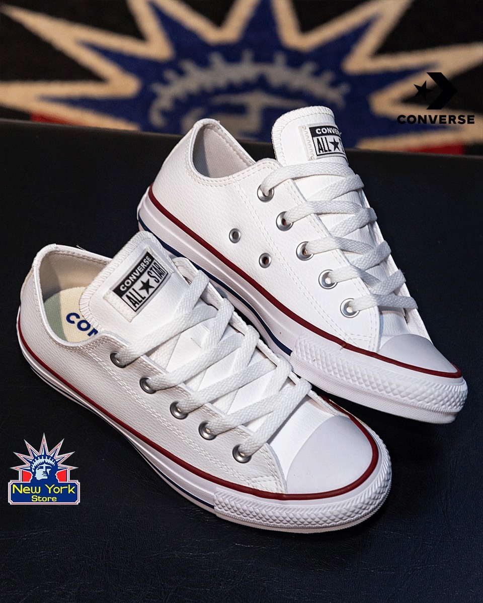 CALZADO CONVERSE CHUCK TAYLOR OX CUERO BLANCO UNISEX N 24 Cod ...