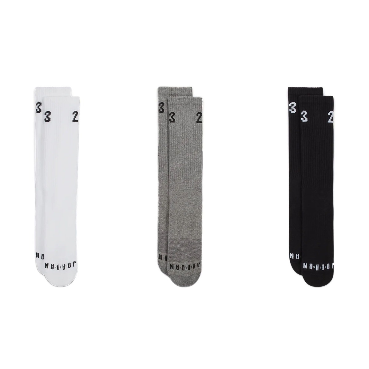 MEDIA NIKE JORDAN ESSENTIAL CREW SOCKS 3PAIR - Nike - New York Store en ...